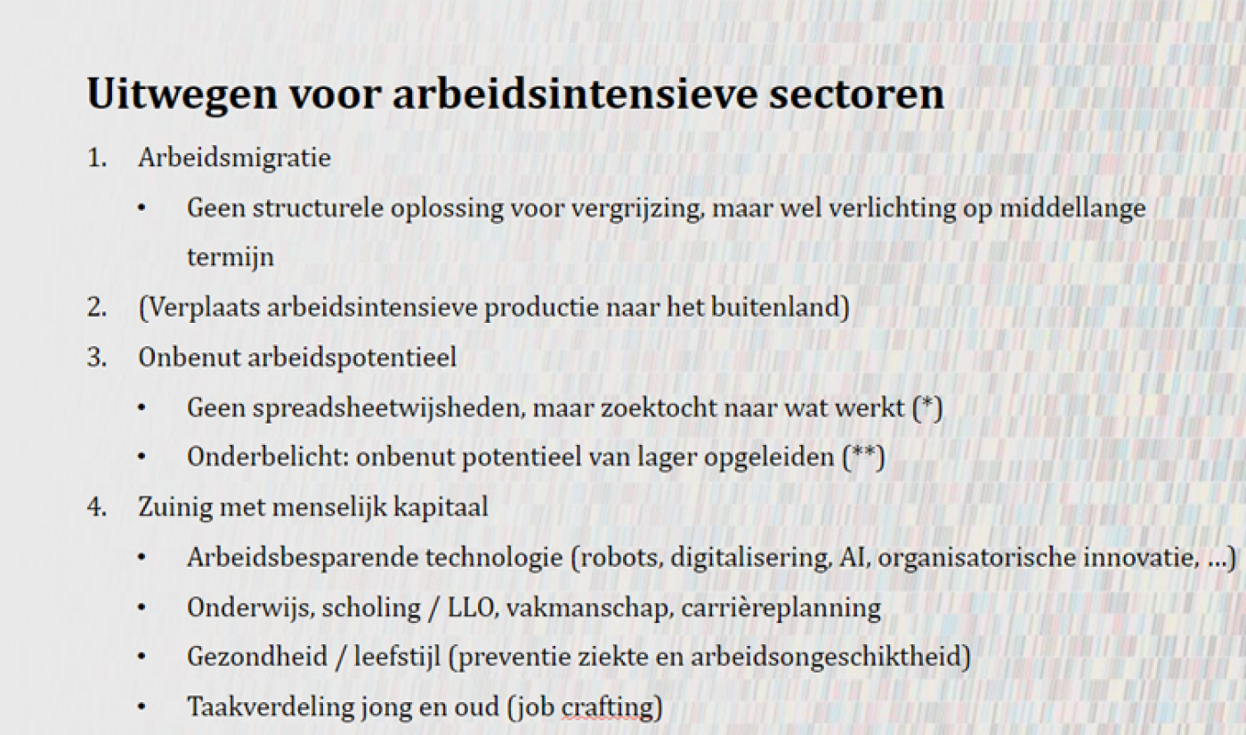 Arbeidsmigratie, inzet onbenut potentieel en zuinig met menselijk ...